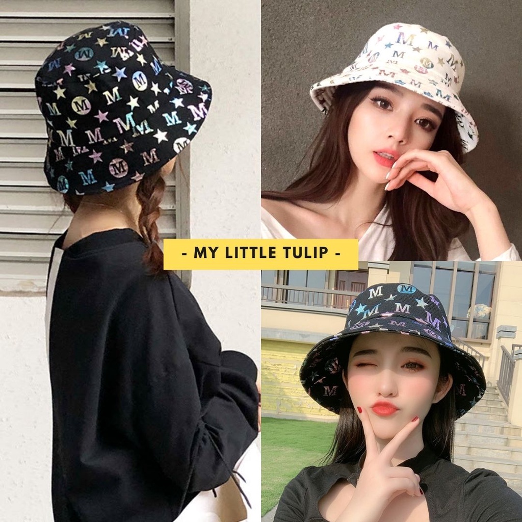 Cool Thick Bucket Hat for Boys and Girls Hologram Korean Kpop Style ...