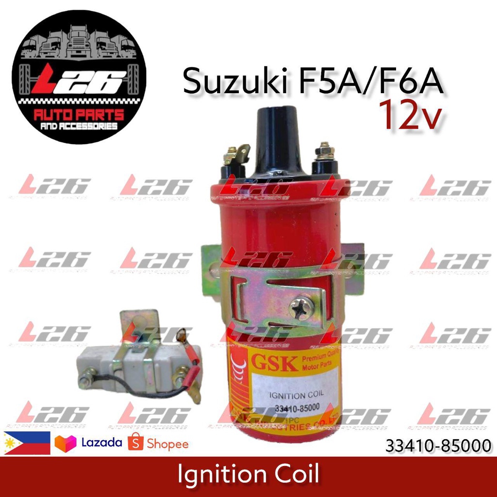 Suzuki F5A/F6A IGNITION COIL 33410-85000 12V | Shopee Philippines