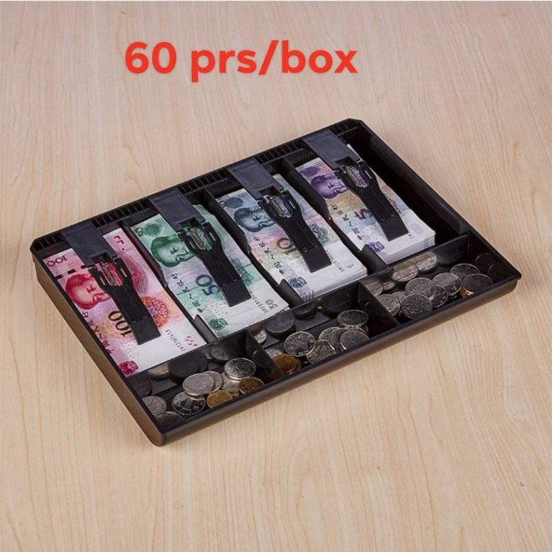 Cash Coin Register Drawer Storage Box With 4 Bill And 3 Coin Trays ...