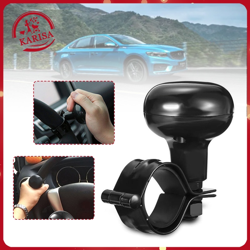 Universal 360° Car Steering Wheel Spinner Knob Black Car Steering ...