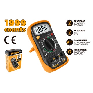 Tolsen Digital Multimeter w/ LCD Color Screen [ONLINE EXCLUSIVE] (AC/DC ...