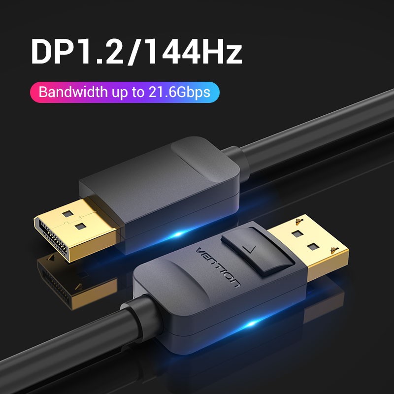 Vention DP Cable Male to Male DP 1.2 Display Port Cable Up to 4K 60Hz ...