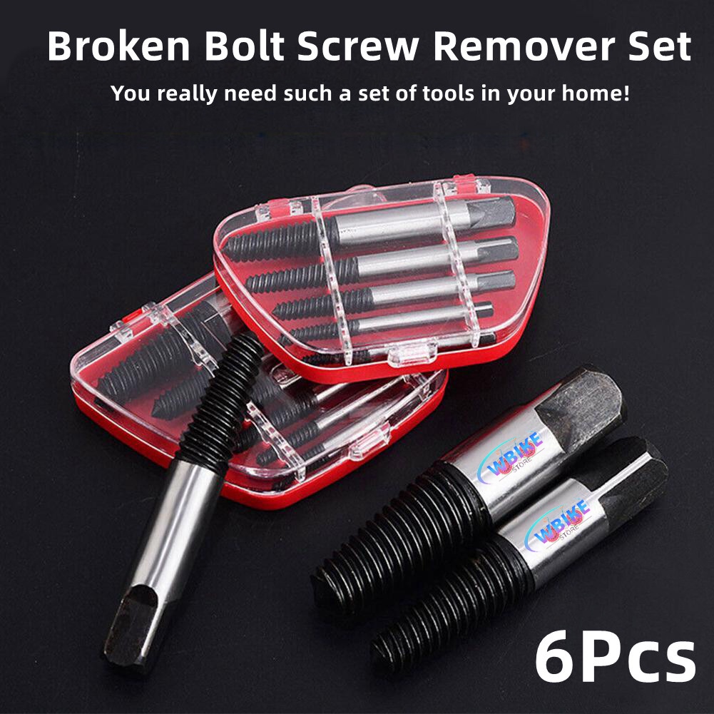 Bubble WBIKE Broken Easy Out Screw Bolt Extractor Remover Set 6PCS ...