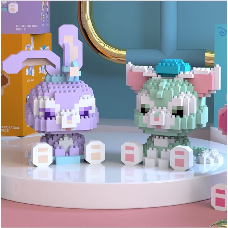 3d Assembled Model of Stella Lou Rabbit and Friends Nanoblock ...