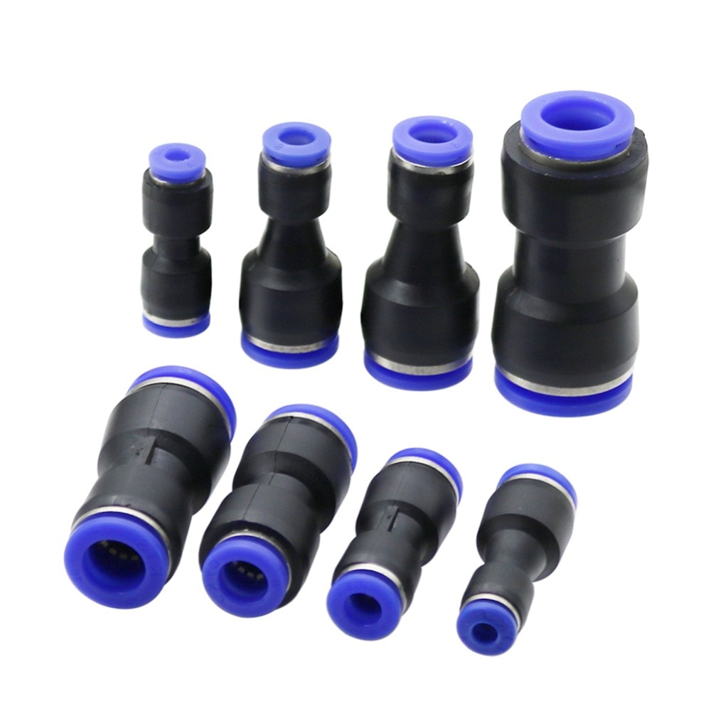 2 Pcs 4/6/8/10/12mm Interface Push-in Straight Reducing Quick Access ...