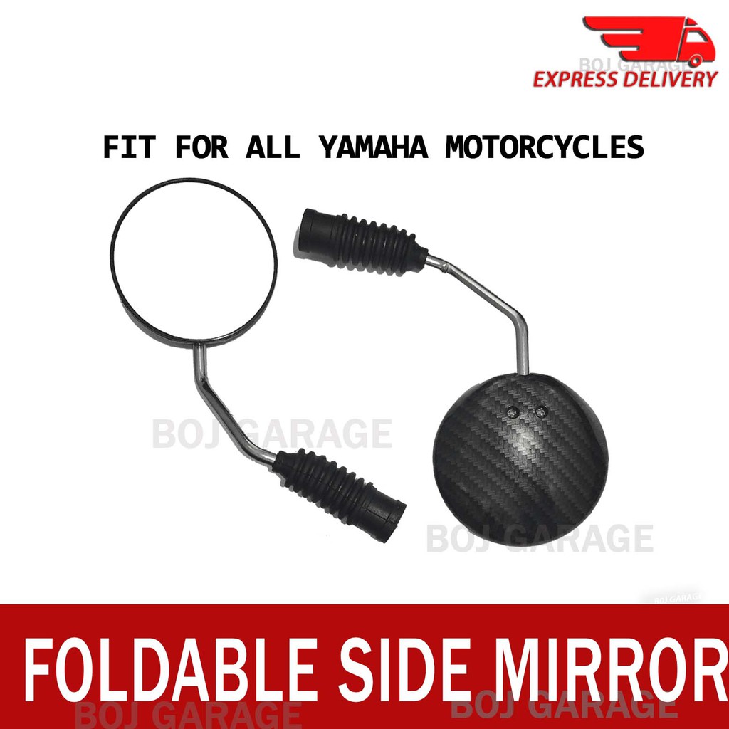 Orig HMA Foldable side mirror for Yamaha Plug and Play Universal ...