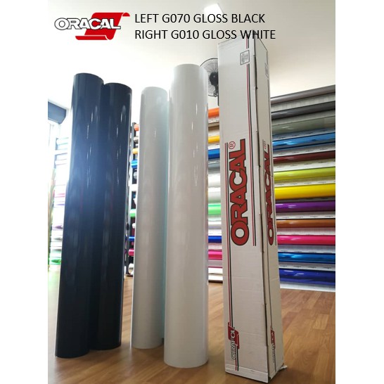 ORACAL 651 Gloss White G010 Gloss Black G070 Vinyl Sticker / Cutting ...