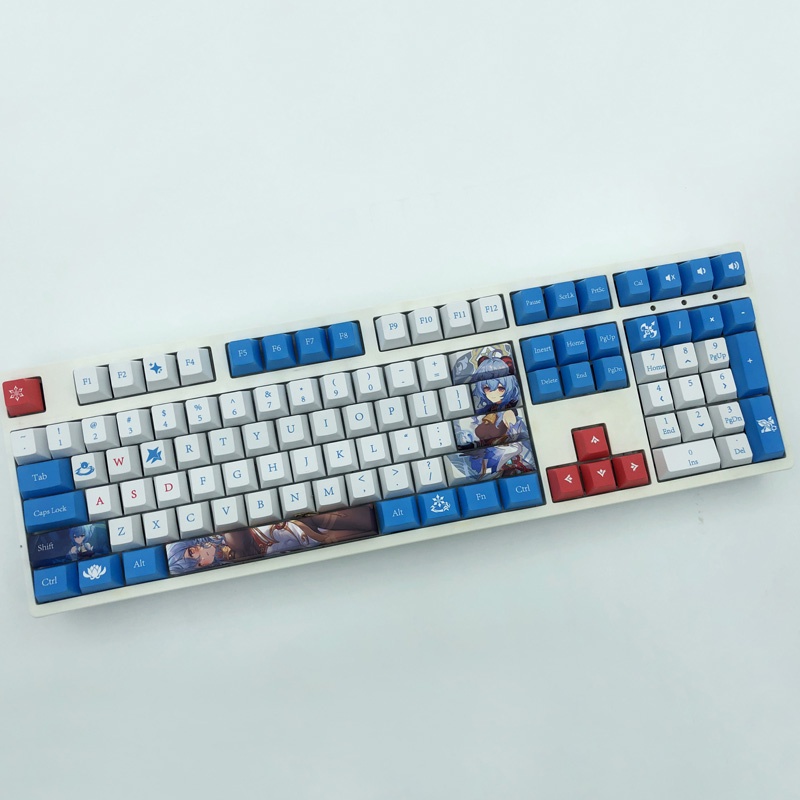 Genshin Impact Keycaps Hutao Youla Game Character Anime Keycap Cherry ...