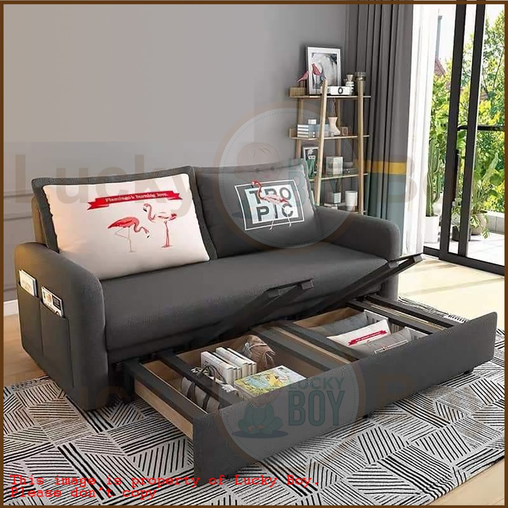 3 in 1 Multi Function Sofa Bed with Storage Function | Shopee Philippines