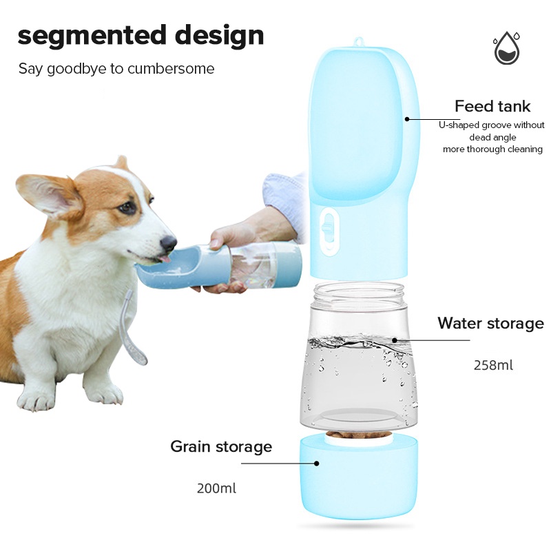 Pet Outdoor Water Cup Portable Accompanying Food Cup Dog Drinker Cat ...