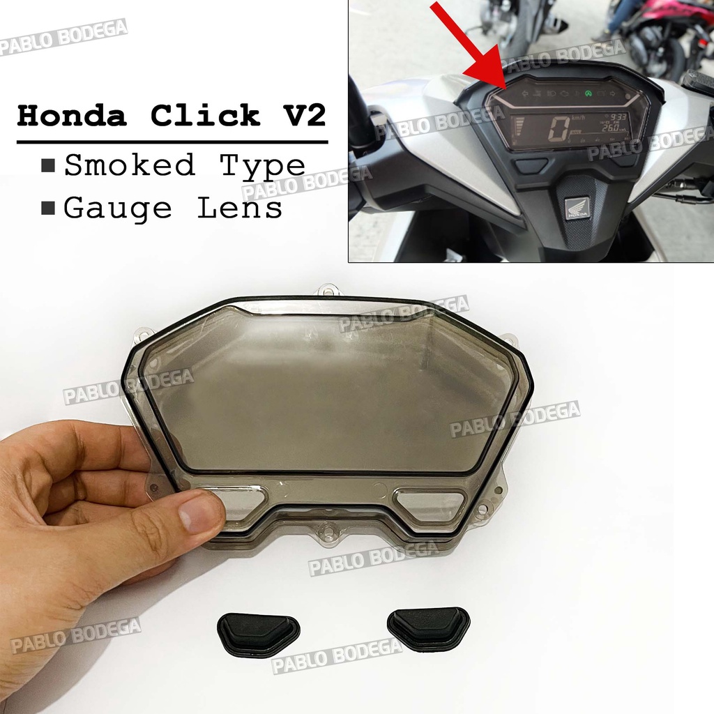 Honda Click V2 Speedometer panel lens replacement SMOKED Plug and play ...