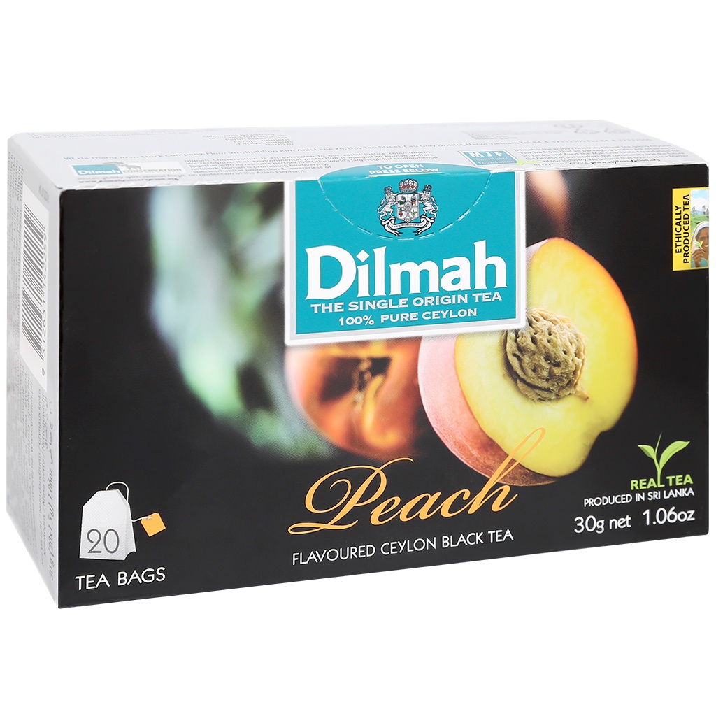Ceylon Dilmah tea peach flavor box 1.5g x 20 packs (30g) | Shopee ...