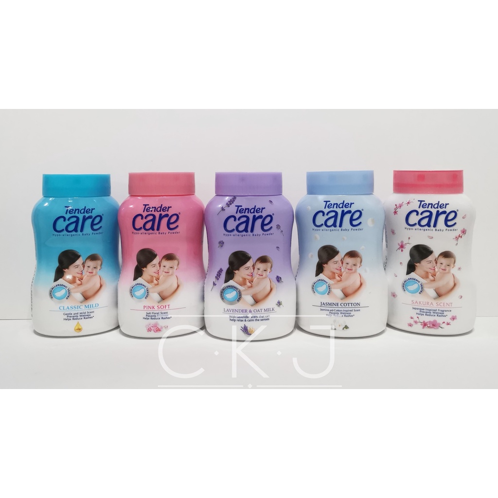 Tender Care Hypoallergenic Baby Powder 50g (4 Bottles) | Shopee Philippines