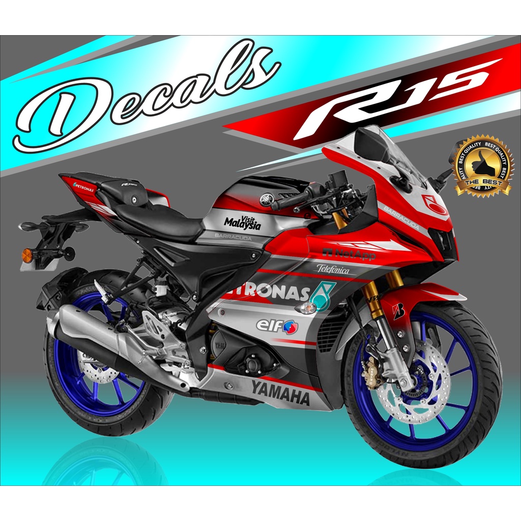 Petronas Decal/Yamaha R15/R15 v4 Sticker/Custom Decal/icdstore/Petronas ...