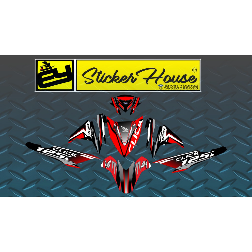 CLICK V1 DECALS LAMINATED | Shopee Philippines
