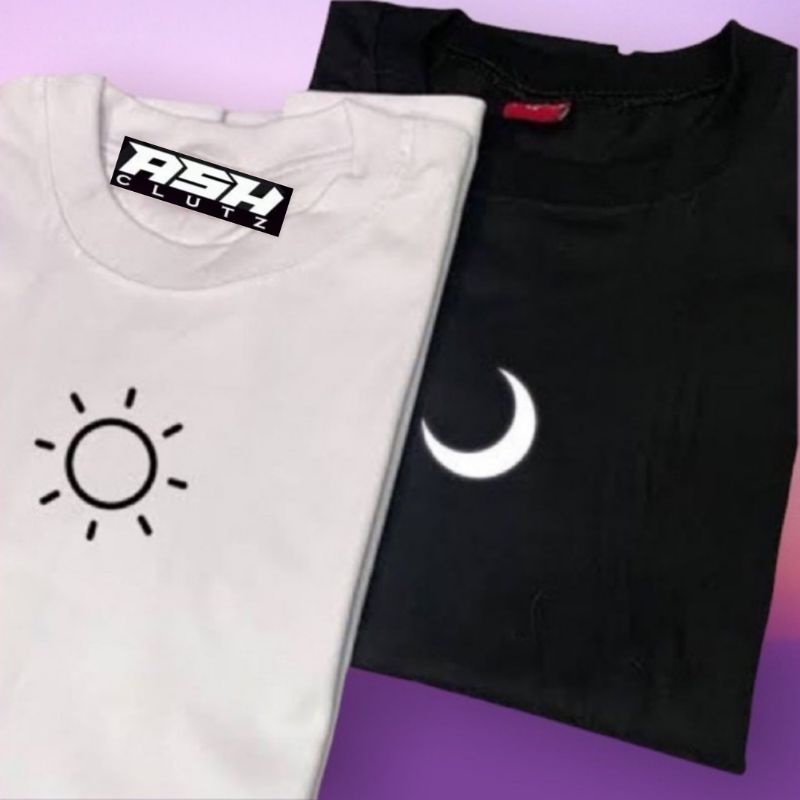 ASH CLUTZ-MOON AND SUN LOGO UNISEX AESTHETIC STATEMENT PRINTS TSHIRT ...