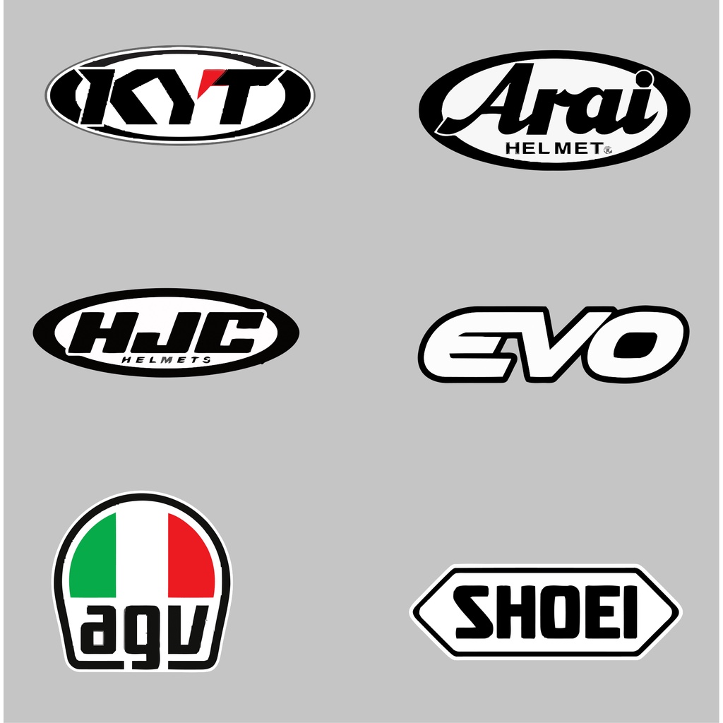 Helmet logo sticker/ high quality materials/ water proof/ scratch proof ...