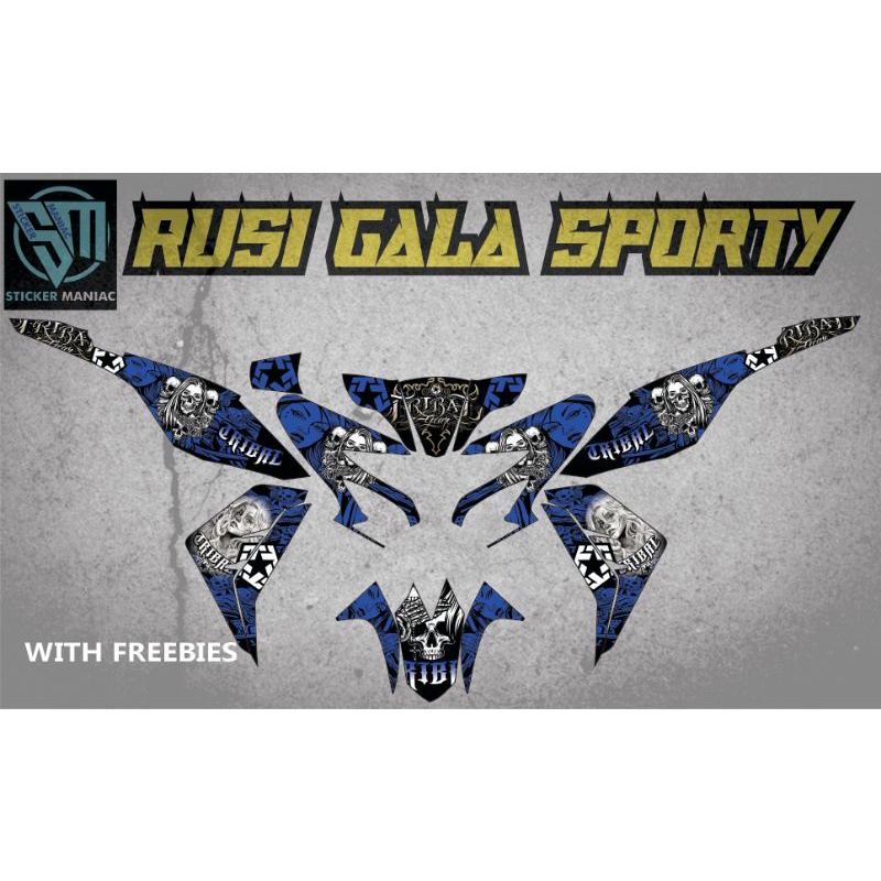 Rusi Gala sporty full body decals | Shopee Philippines