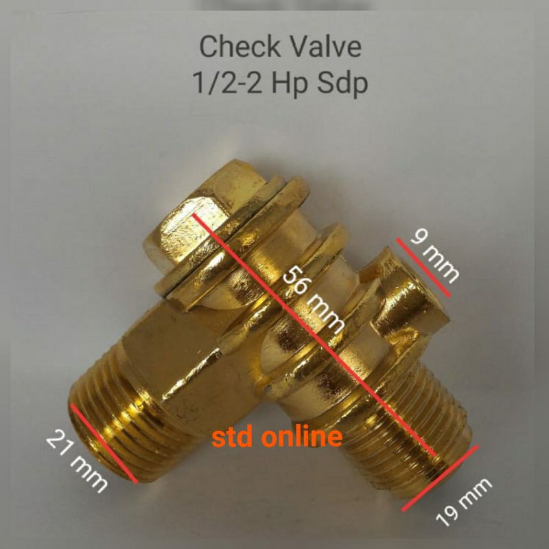 (SPECIFICALLY 1/2 HP SDP) Check valve compressor 1/2hp - 2hp SDP ...