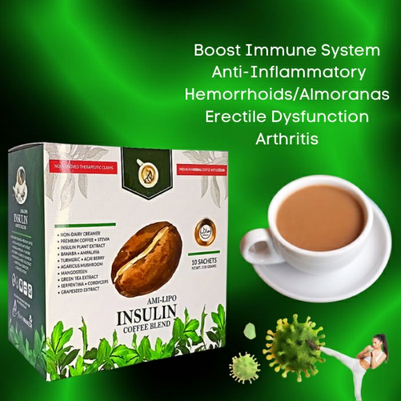 100%Original INSULIN COFFEE with Stevia BANABA | Shopee Philippines