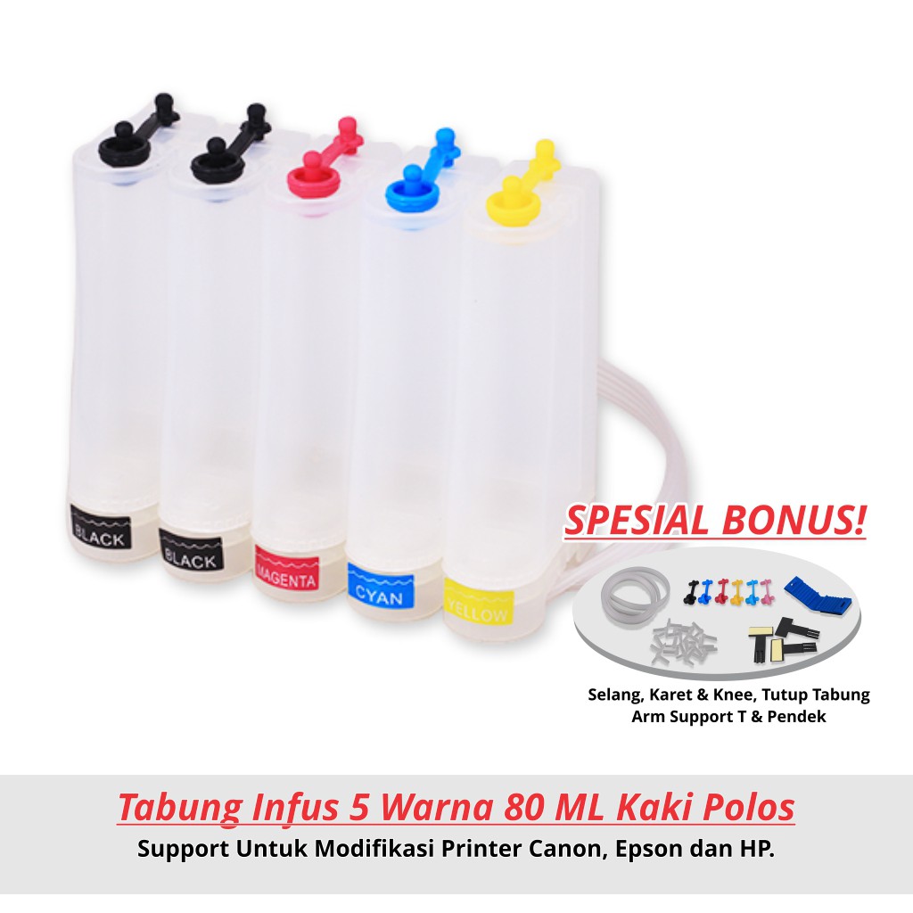 5-color Modified Ink Tank Infusion Tube 80ML Premium Plain Feet ...