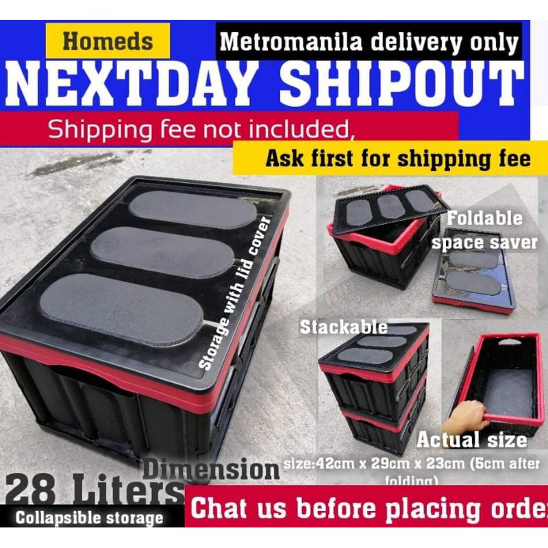 Collapsible Storage Bins and Storage Box Organizer with Lid ...