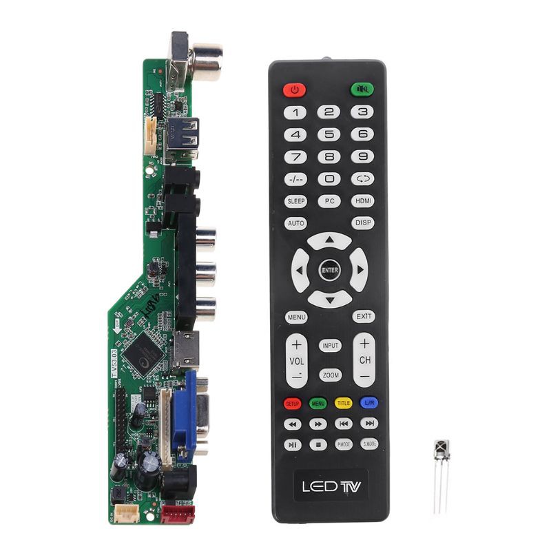 Universal LCD Controller Driver Board Kit V29 AV TV VGA HDMI USB ...