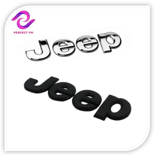 PERFECTPH JEEP Car Modification Badge Emblem Decal 3D Logo Sticker ...