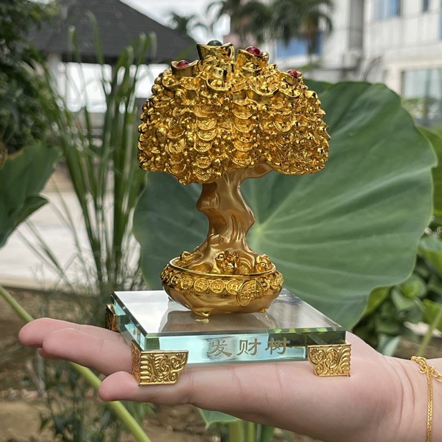 carrie.shop Super Sale! Feng Shui Golden Wealth tree Money Tree Gold ...