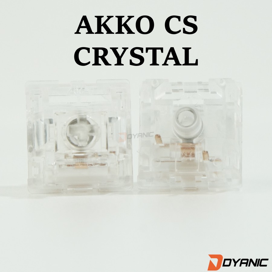 Akko CS CRYSTAL MECHANICAL SWITCH (Linear - Plate Mount) | Shopee Philippines