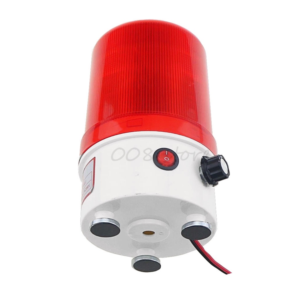 New Sound And Light Alarm 220v24v12v Rotary Warning Light Adjustable ...