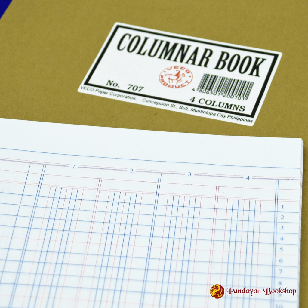 Veco Columnar Book (No. 707/ 727/ 747 3, 4, 5, 6, 8, 10, 12, 14, 20, 24 ...