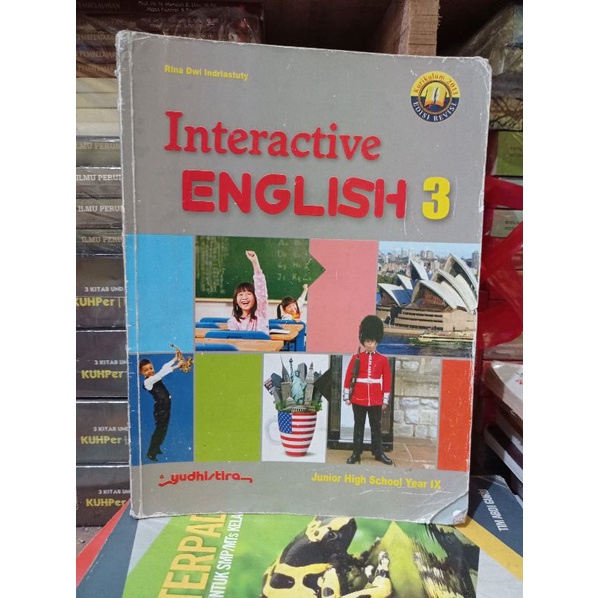 INTERACTIVE ENGLISH used book for junior high school class 3 YUDISTIRA ...