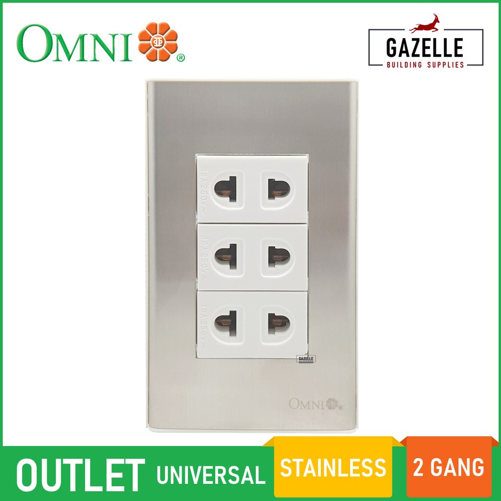 Omni Wide Series Duplex Universal Outlet Switch 1 Way 3 Way Sets ...