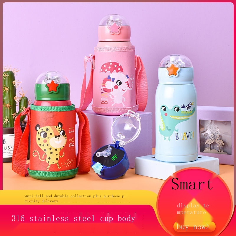 Water bottles Children s kettle smart thermos cup students use non ...