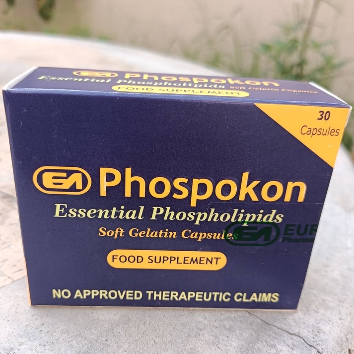 Phospokon Essential Phospholipids 30 Soft Gelatin Capsules | Shopee ...