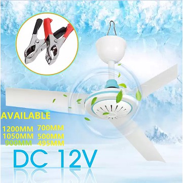 12V 3 Blade Ceiling Emergency Fan Powerful Caravan Camping w/ Switch ...