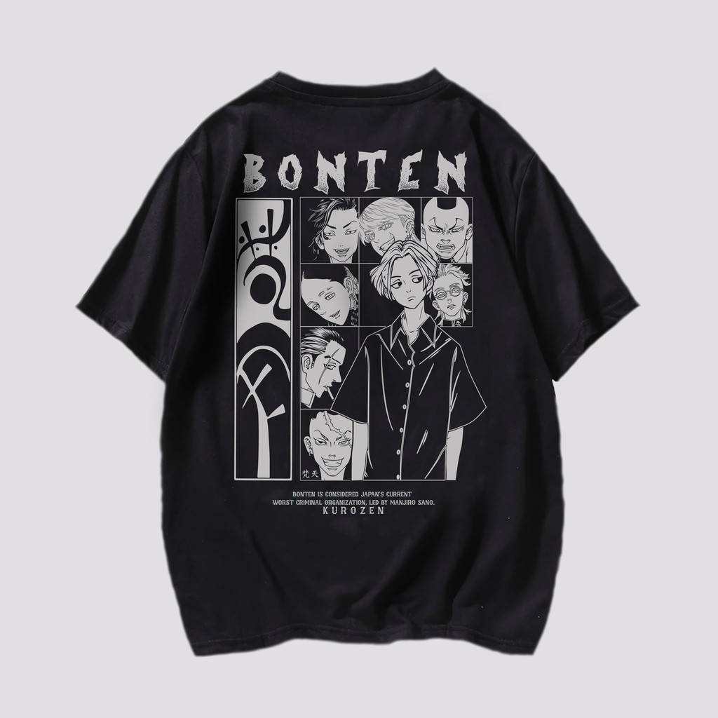Anime BONTEN T-Shirt TOKYO REVENGERS CRIMINAL ORGANIZATION - KUROZEN ...