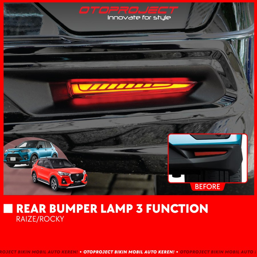 Rear BUMPER LAMP RAIZE / ROCKY 3 FUNCTION CAR | Shopee Philippines