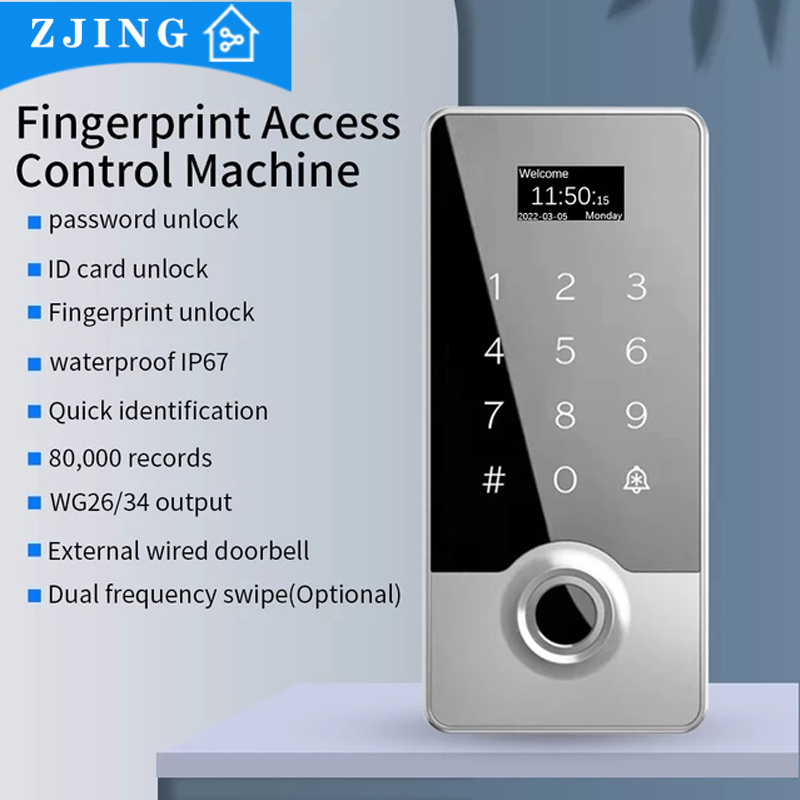 Smart Fingerprint Door Lock Touch Password Keypad IP67 Waterproof RFID ...