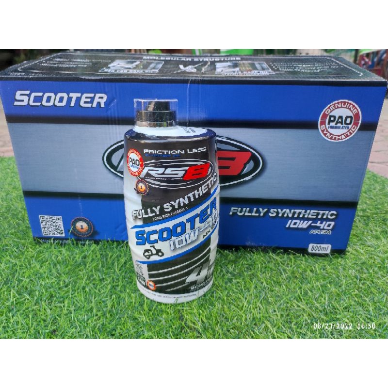 RS8 “Scooter” 4T 800mL Engine Oil 10W-40 API SM | Shopee Philippines