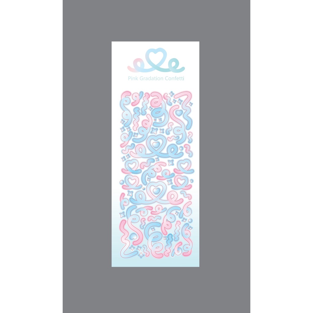 GaLiCiCi Sticker Korean Ins Ribbon Laser Sticker/gradient Love Ribbon ...