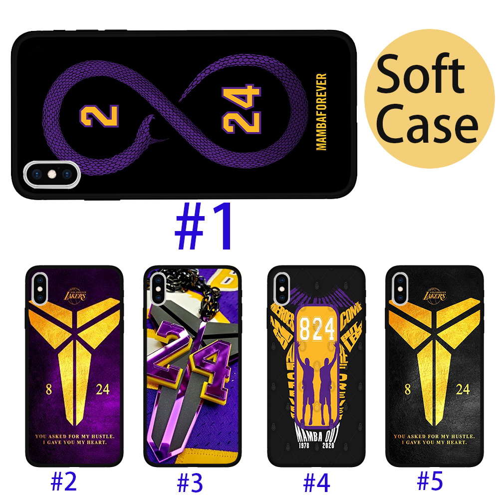 Lakers Kobe Bryant Black Mamba 8 24 Logo NBA Casing Silicone For OPPO ...