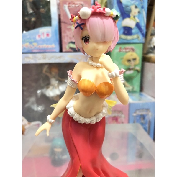 Brand New & Authentic ️ Re: Zero Rem Ram Set Little Mermaid Fairy Tale Series SSS Figure Set ...