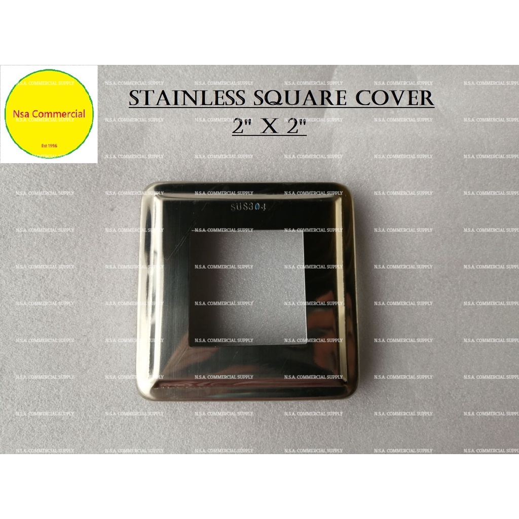 304 SS. Square Flange Cover 2" X 2" - (1PC) | Shopee Philippines