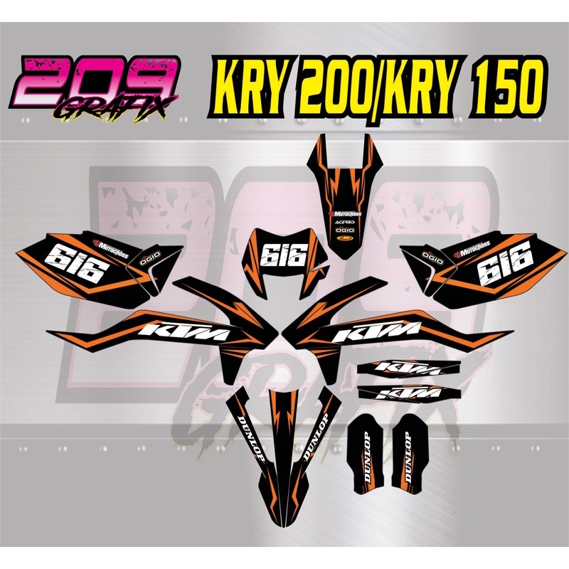 RUSI KRY 200,KRY 150 FULL BODY DECALS | Shopee Philippines