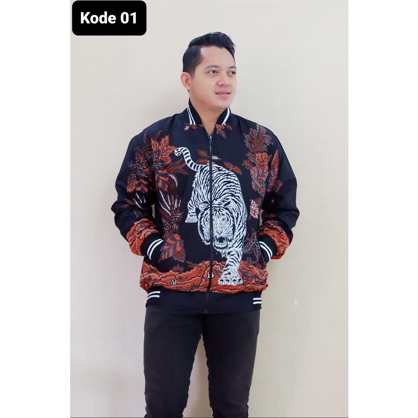 Premium Quality batik Jacket ORI Solo batik jacket Office batik uniform ...