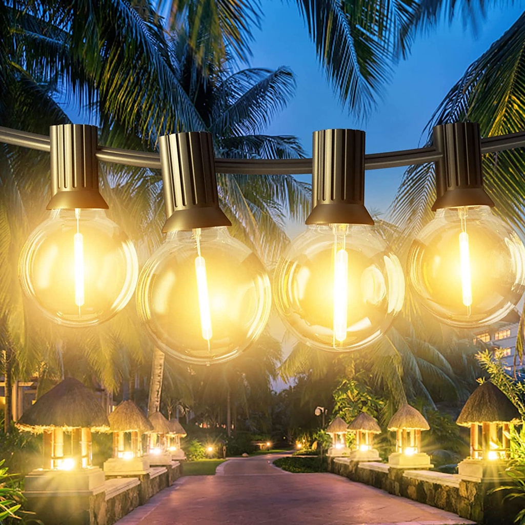 Led Outdoor Lights Waterproof Fairy String Light Patio Led Globe Bulbs ...
