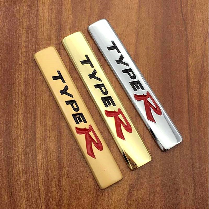 1 Metal TYPE R Car Rear Side Emblem Sticker Decal Universal | Shopee ...