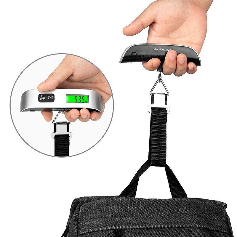Portable Travel Baggage Scale Display Scale 50kg Electronic Luggage ...